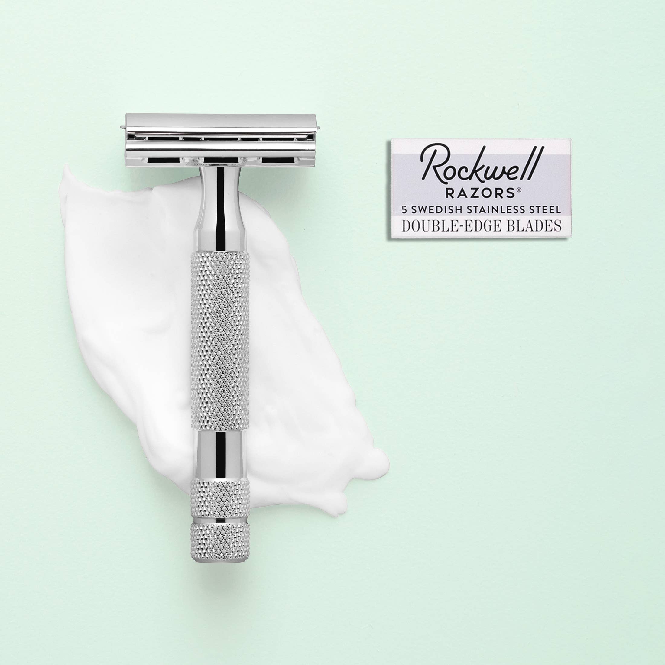 Rockwell 2C Razor: White Chrome – SafetyRazors