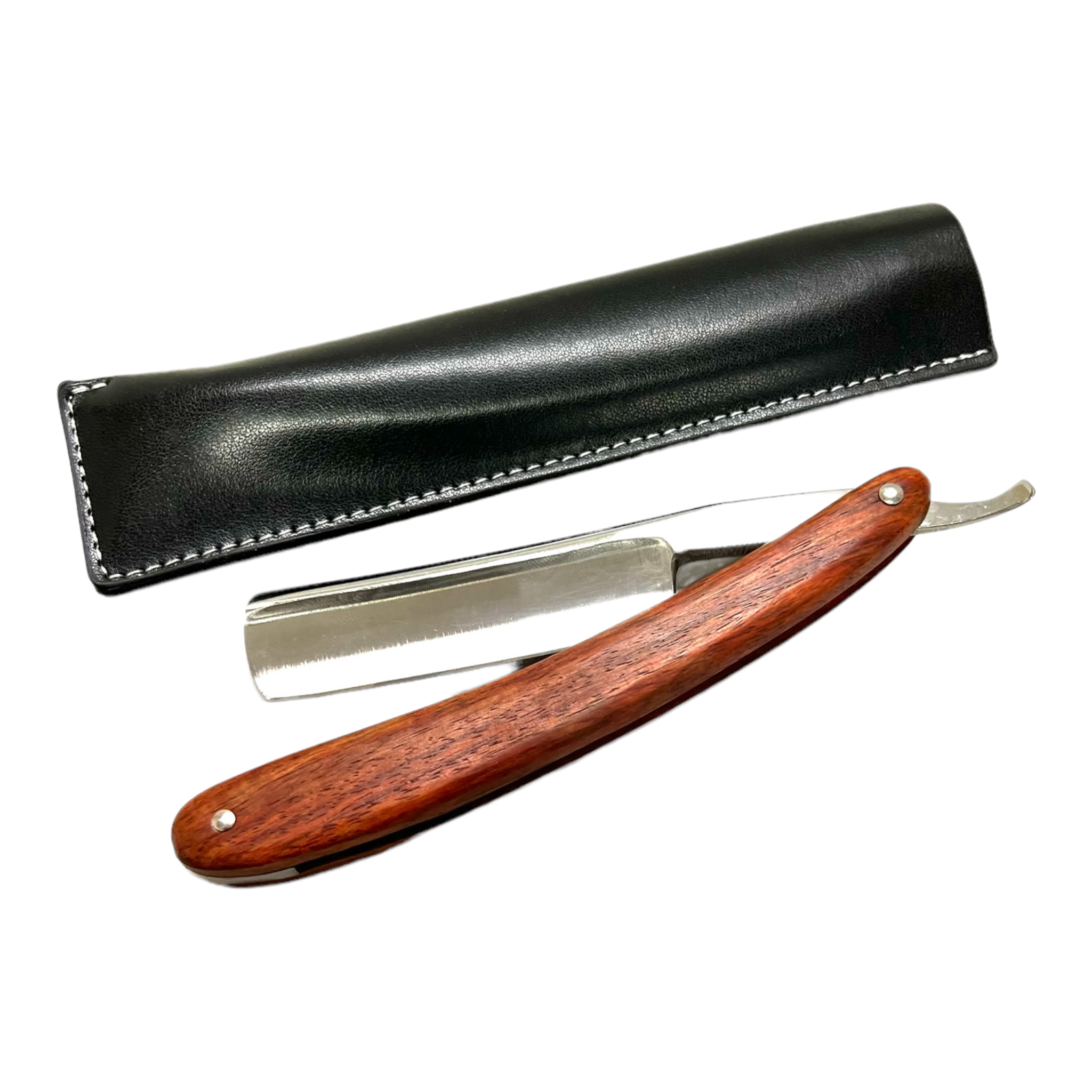 Gold Dollar W53 Straight Razor 6/8", Blood Sandalwood Handle – SafetyRazors