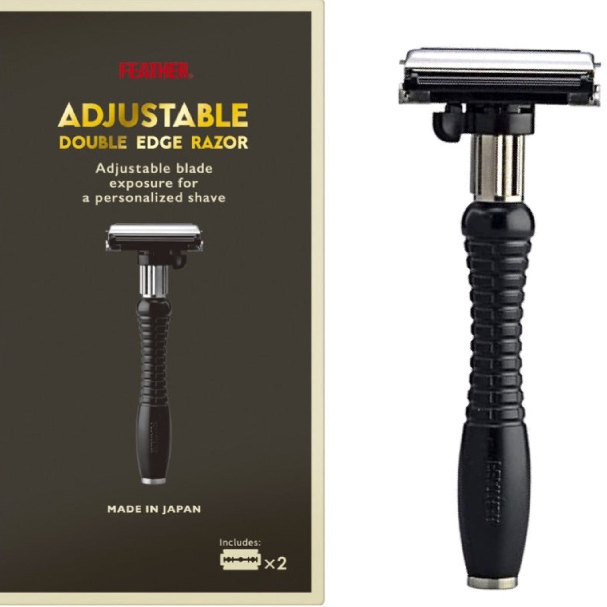 Feather Adjustable Double Edge Razor – SafetyRazors